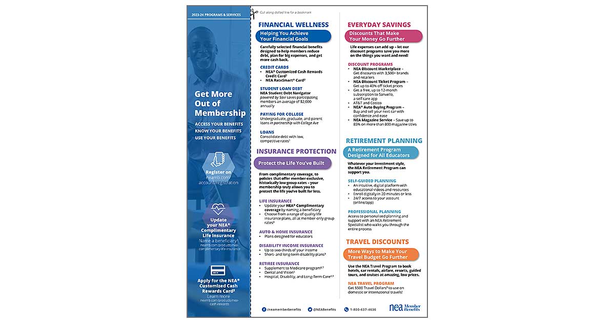Programs and Services Flyer | NEA Member Benefits